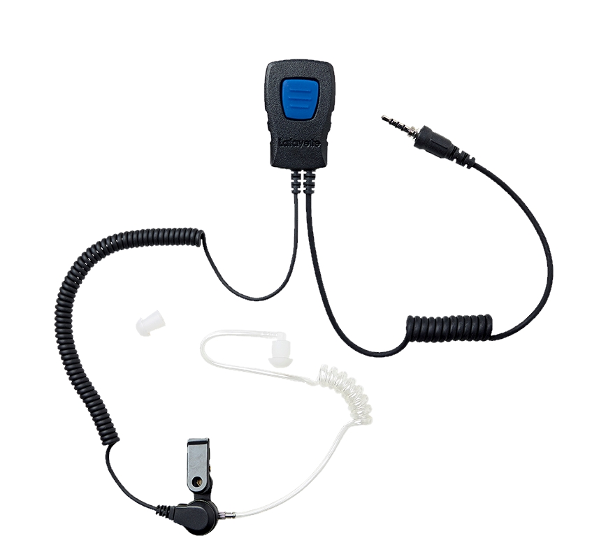 Lafayette Miniheadset 6121, monofon + hörselsnäcka - Green Trail Oy webbutik